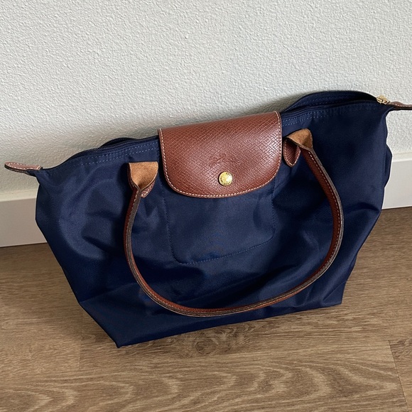 Longchamp | Bags | Longchamp Navy Le Pliage | Poshmark